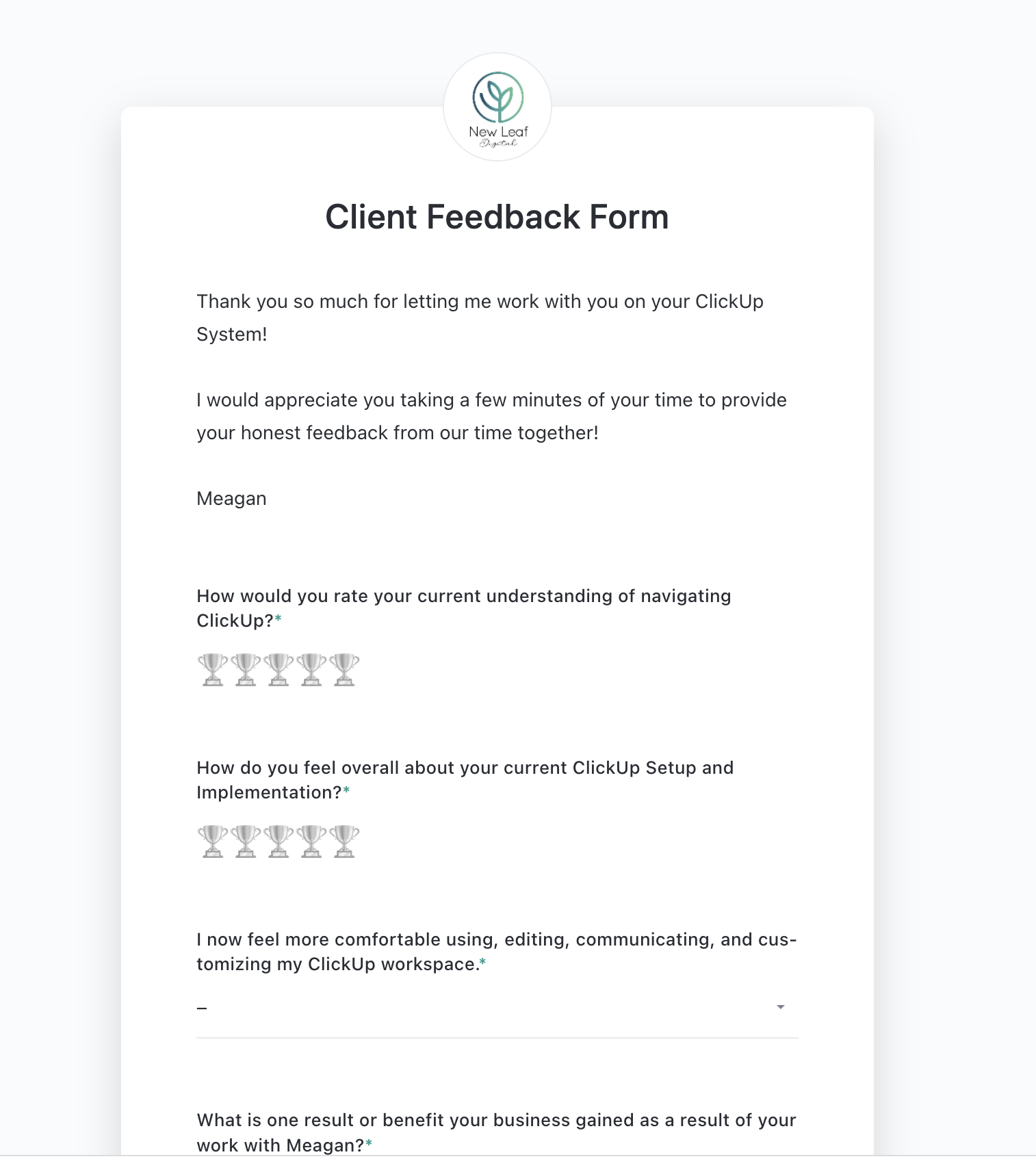 ClickUp Form Template Bundle ClickUp Form Template Bundle